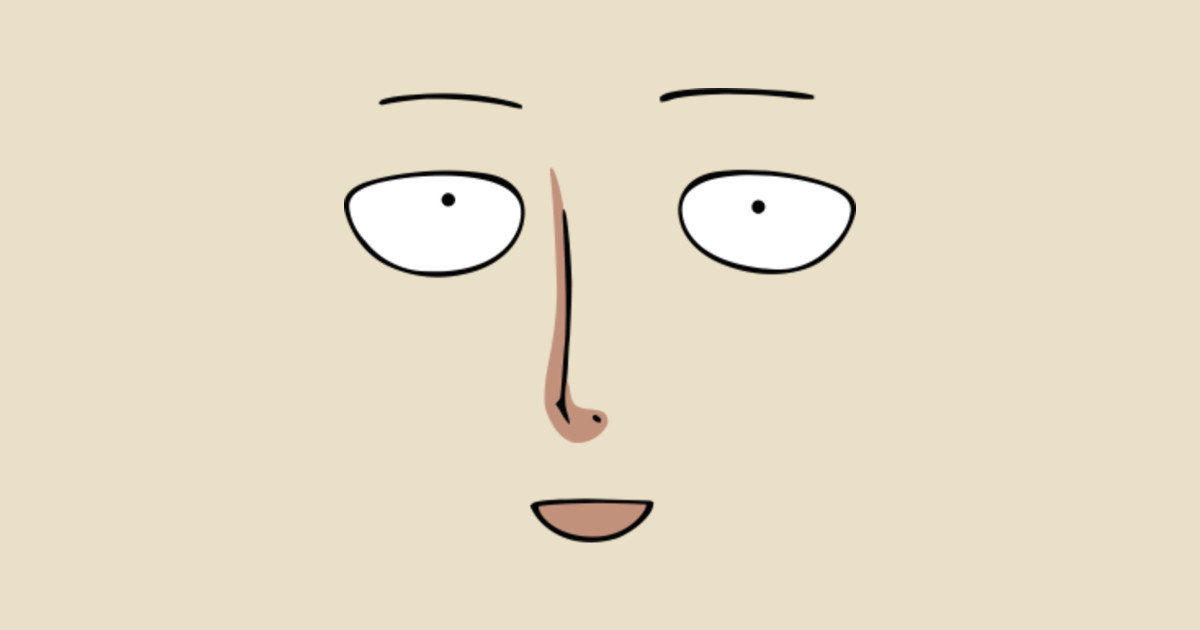Saitama Face V1 One Punch Man T Shirt Teepublic
