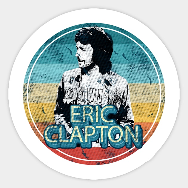 Eric Clapton Vintage - Eric Clapton - Sticker | TeePublic
