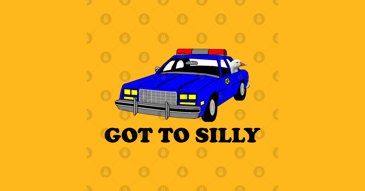 Hilarious Got Too Silly Goose in Police Car Tee - Goose Lover - T-Shirt ...