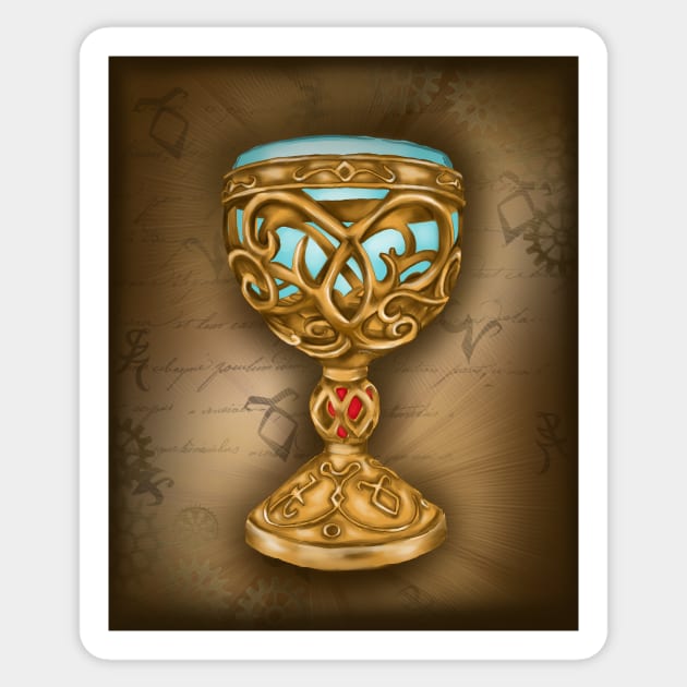 Mortal Cup - Mortal Instruments - Sticker | TeePublic