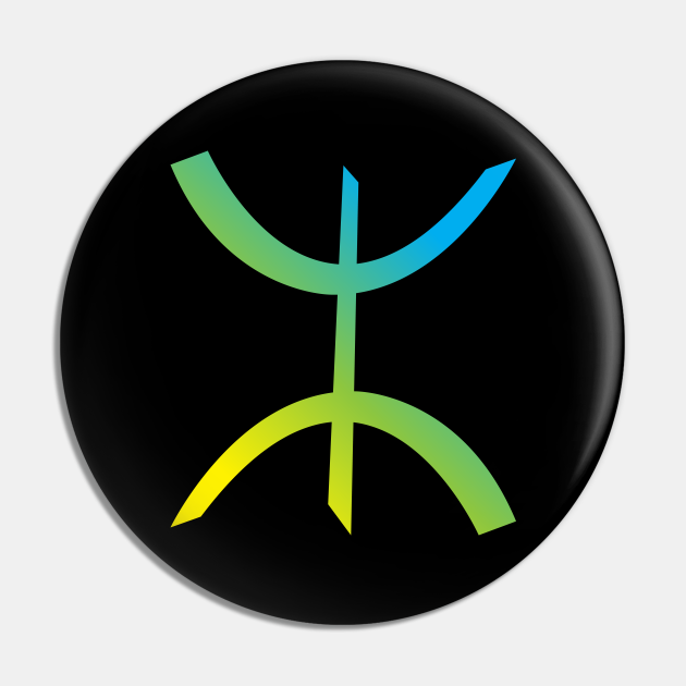 Amazigh Symbol - Amazigh Symbol - Pin | TeePublic