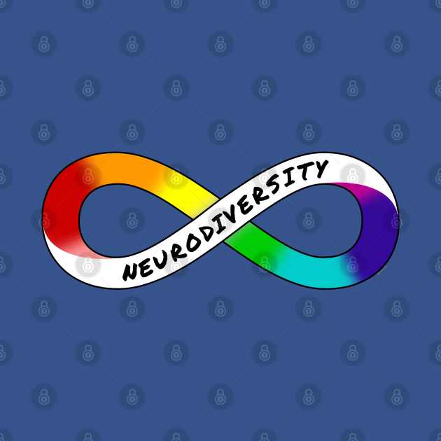 Neurodiversity - Rainbow Infinity Symbol for Neurodivergent Actually ...