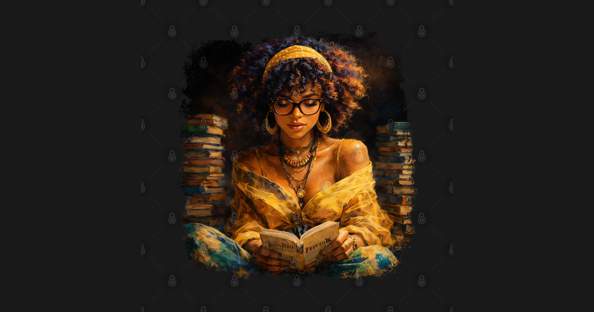 Black Girl Books Art - Black Girl Magic - T-Shirt | TeePublic