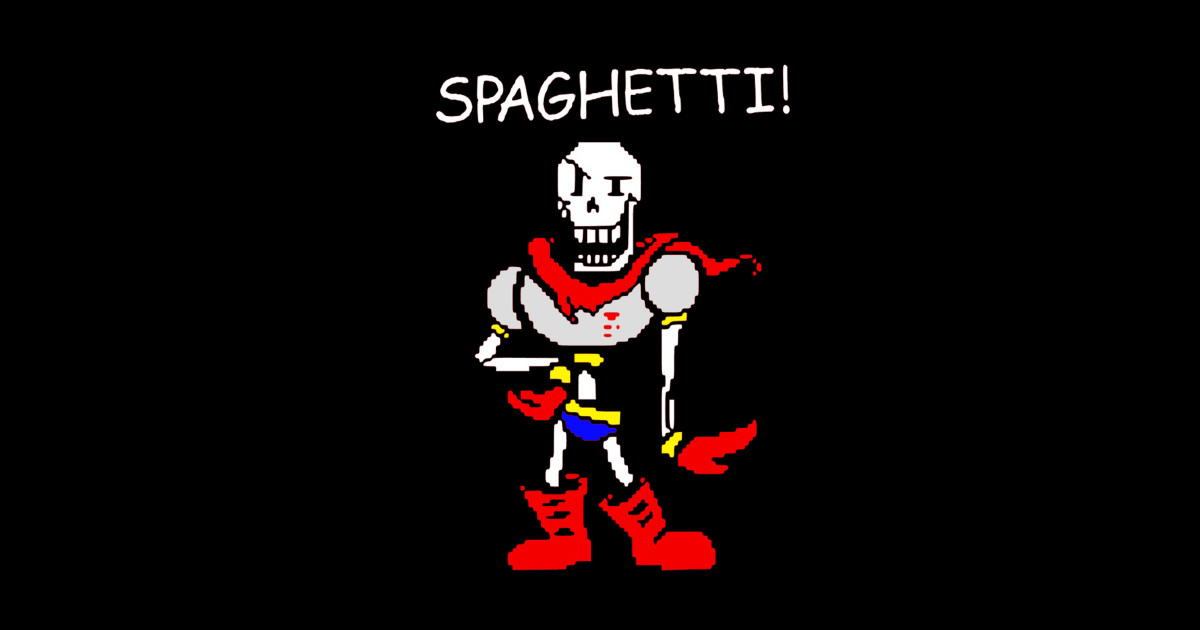 Papyrus - Spaghetti! - Papyrus - Sticker | TeePublic