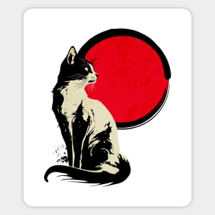 Samurai Cat Zen Stickers for Sale | TeePublic