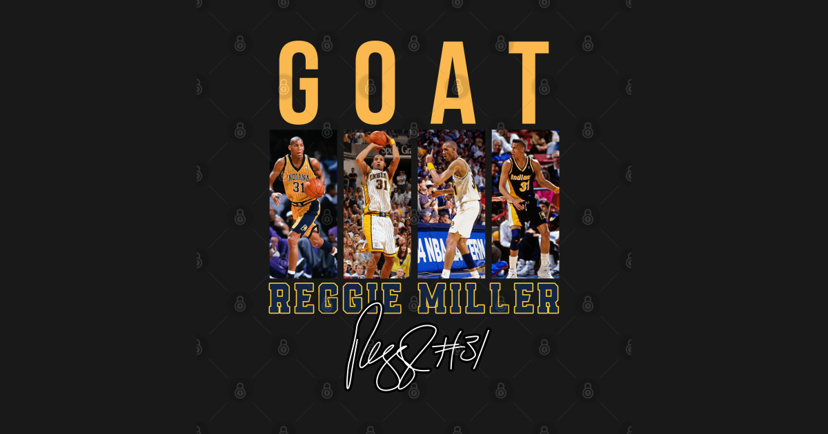 Reggie Miller Choke Sign Basketball Legend Signature Vintage Retro 80s ...