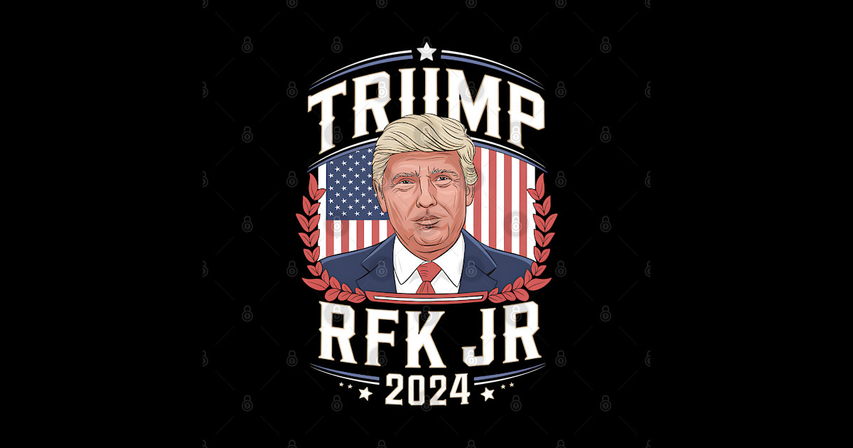 Trump RFK Jr 2024 Flag Logo - Trump 2024 - Sticker | TeePublic