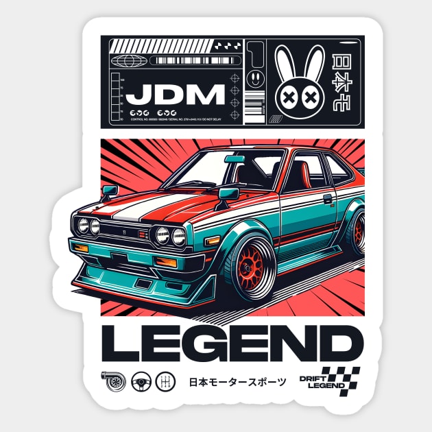 Retro Comic book Hakosuka JDM Legend - Jdm - Sticker | TeePublic