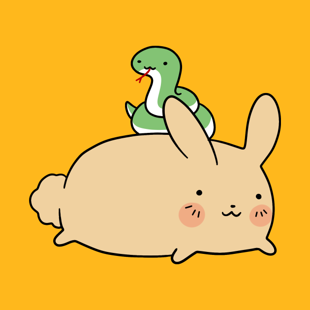 Snake and Bunny - Snake - T-Shirt | TeePublic