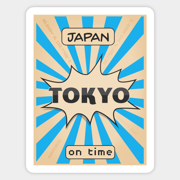 Tokyo blue - Japanese - Sticker | TeePublic