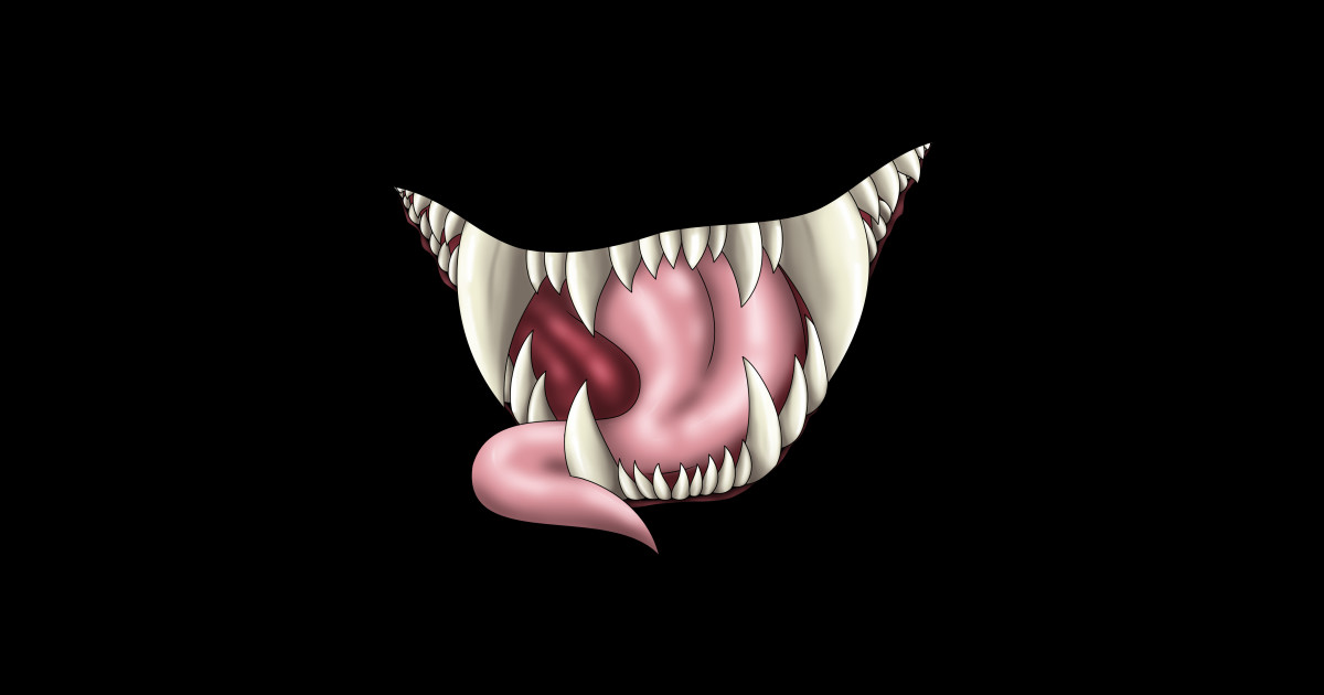 Mimic Maws (Yellow) - Teeth - Sticker | TeePublic