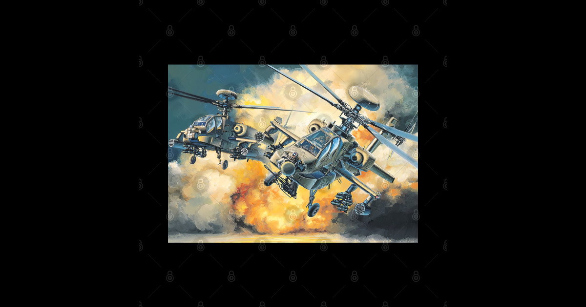 AH-64 Apache Longbow - Apache - Sticker | TeePublic