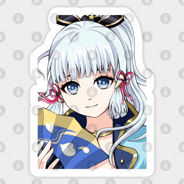 Genshin Impact - Kamisato Ayaka - Kamisato Ayaka - Sticker | TeePublic
