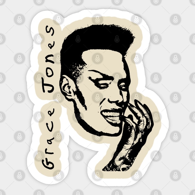 Fanart Grace Jones - Grace Jones - Sticker | TeePublic