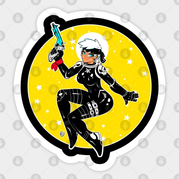 Space Pirate Girl - Space Pirates - Sticker | TeePublic