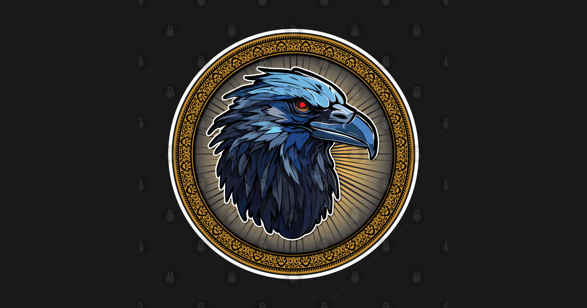 Menacing Raven At Midnight - Raven - T-Shirt | TeePublic