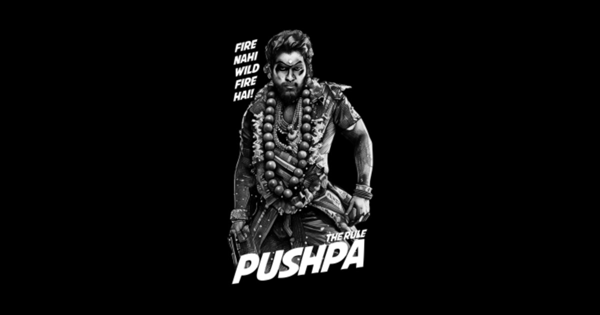 The Allu Arjun 'Pushpa' - Gangster - Sticker | TeePublic