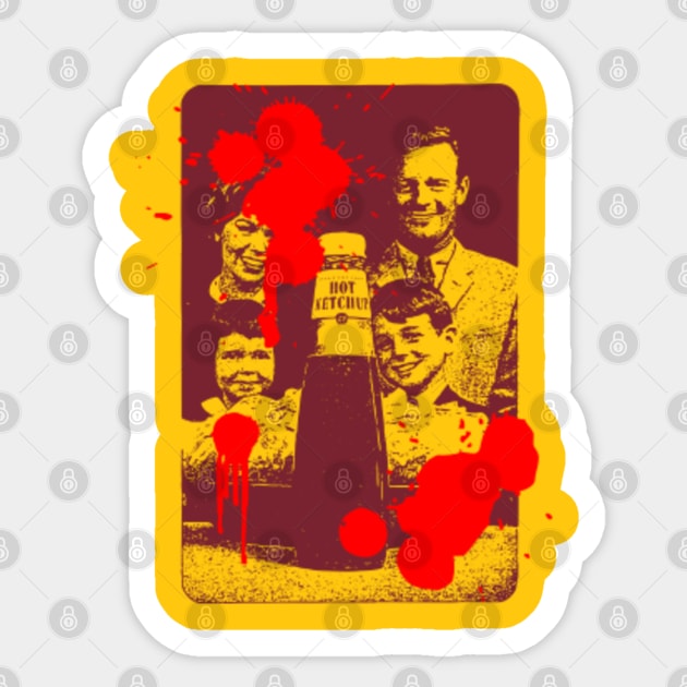 Ketchup Fight - Jimgalvaoart - Sticker | TeePublic