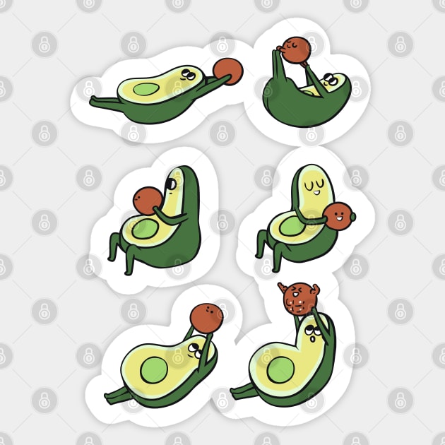 Avocado Hard Core - Avocado - Sticker | TeePublic
