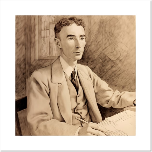 J. Robert Oppenheimer - Art Nouveau - Posters and Art Prints | TeePublic