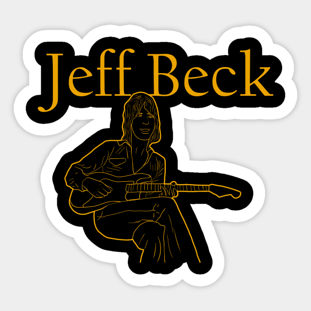 jeff beck - Musician - Sticker | TeePublic