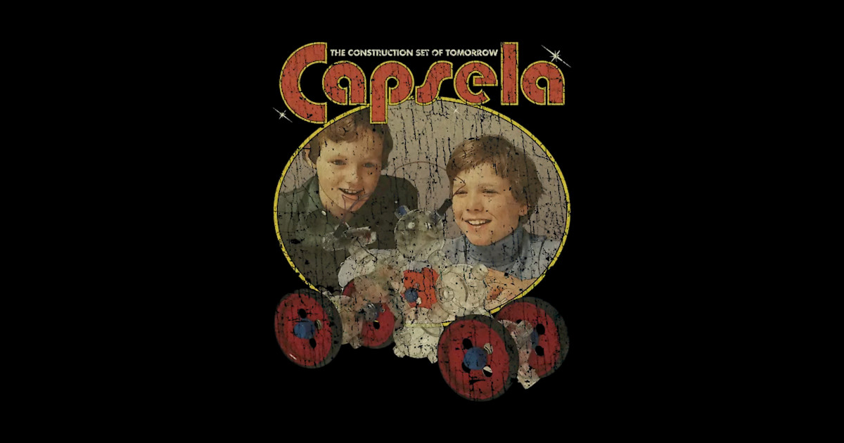 Capsela Construction Set Of Tomorrow 1978 - 80s Kid - Sticker | TeePublic
