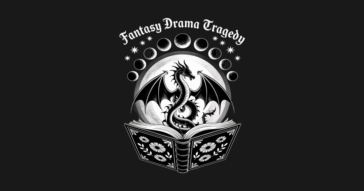 Fantasy Drama Tragedy Dragon Book Magic Gothic Moon Phases - Fantasy ...
