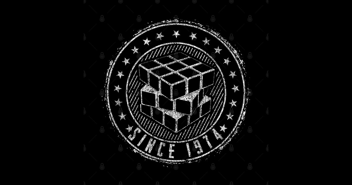 Since 1974 Vintage - Rubik's Cube Inspired Design for people who know ...