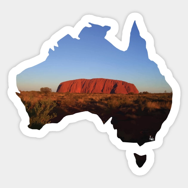 Uluru Australia - Australia - Sticker | TeePublic