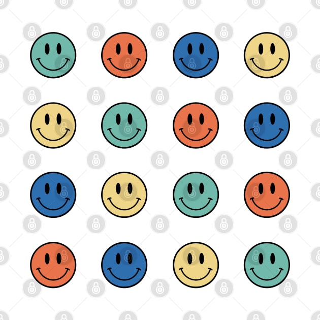 Mini Smiley Faces Bundle - Summer 2022 Color Palette - Smiley - T-Shirt ...