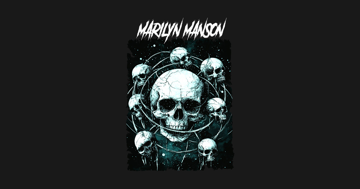 MANSON MARILYN BAND FAN ART - Manson Marilyn Band Fan Art - T-Shirt ...