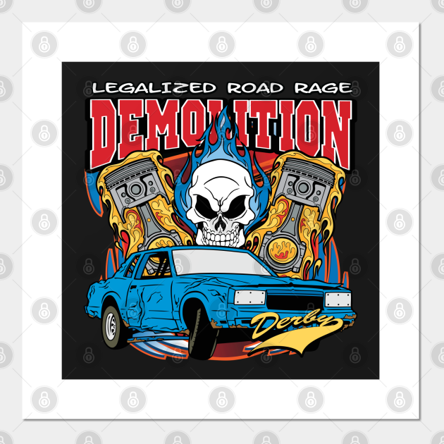 Demolition Derby Racing - Demolition Derby - Posters and Art Prints ...