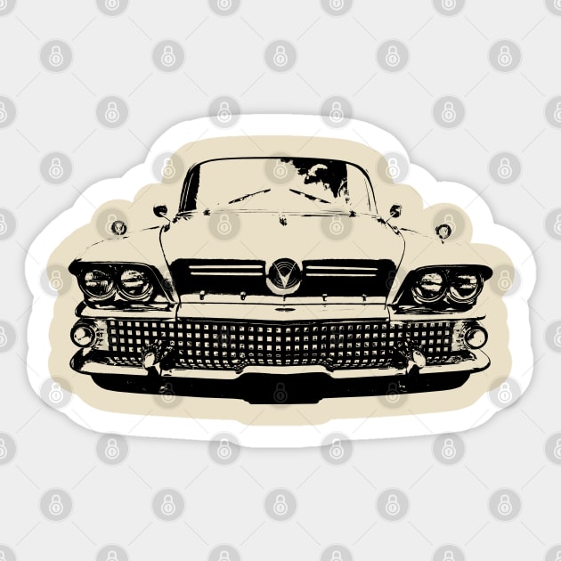 Buick Riviera 1950s American classic car monoblock black - Buick ...