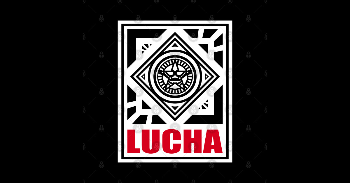 LUCHA LOGO9 - Logo - Sticker | TeePublic