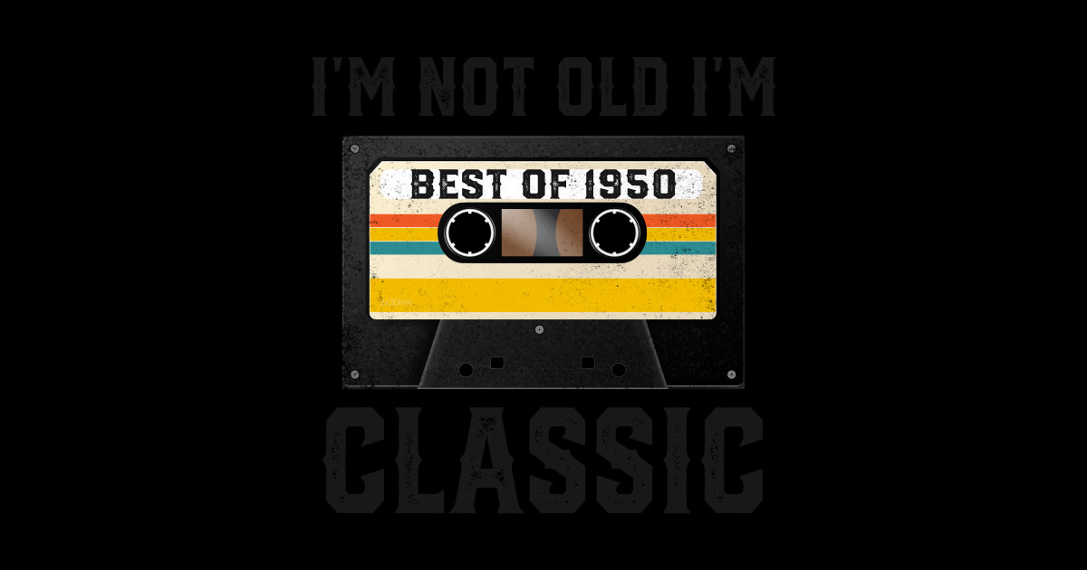 Birthday Cassette Best of 1950 75th Birthday Gifts Men - Birthday ...