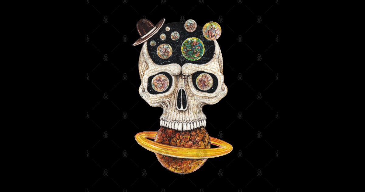 Surrealist art skull of the universe. - Skull - Posters and Art Prints ...