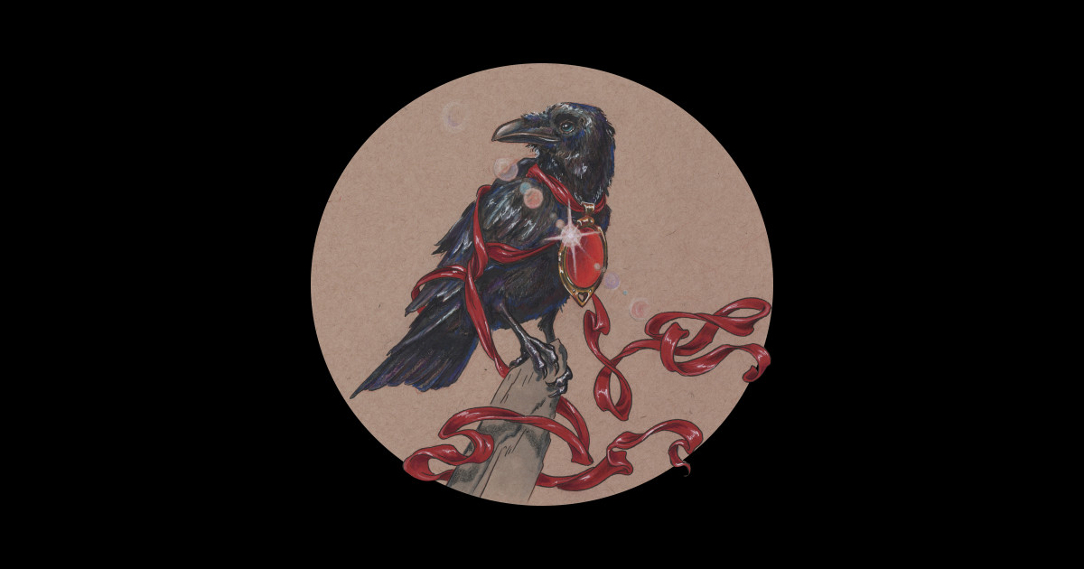 I has a Sparkly!!! - Crow - Sticker | TeePublic