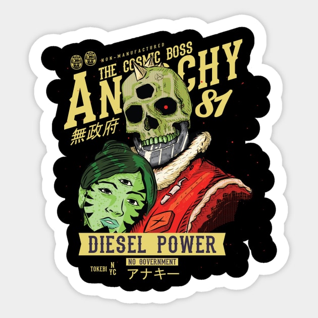 Diesel Power Skull - Skull - Sticker | TeePublic