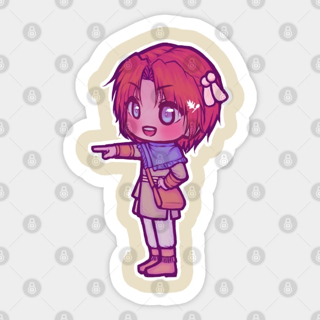 Chibi Yoon-Akatsuki No Yona- Cute - Sticker | TeePublic