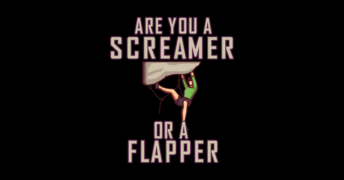 Climber Screamer Flapper Rock Climbing Climb Gift - Climber - Sticker ...