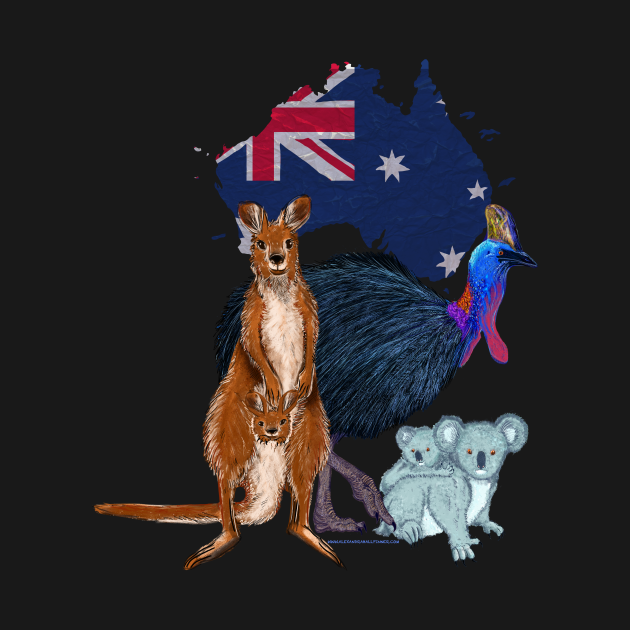 Save Australia's Animals - Australia - T-Shirt | TeePublic
