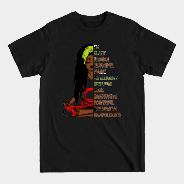 I'm black woman beautiful magic intelligent black woman pride gift ...