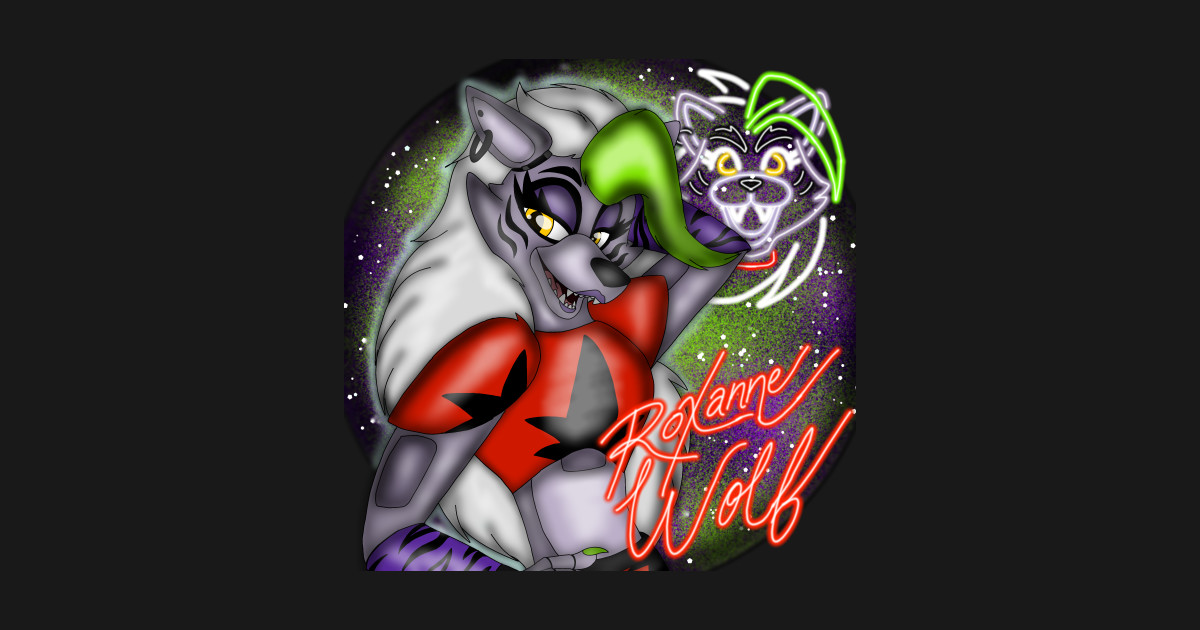 Roxy's Rockstar - Fnaf - T-Shirt | TeePublic