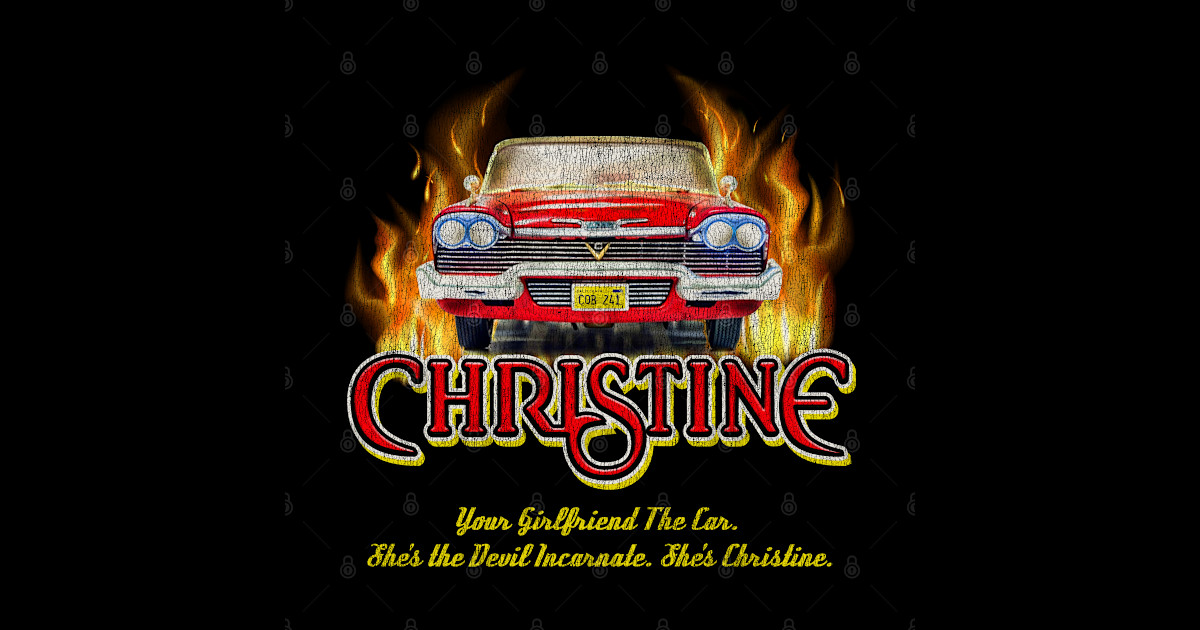 Christine 58 Plymouth Fury Worn - Christine Movie - Sticker | TeePublic