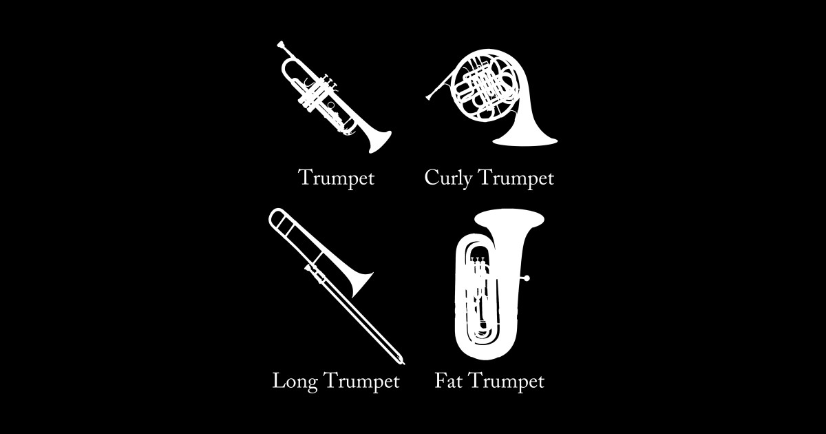Many Trumpets - Trumpet - Sticker | TeePublic
