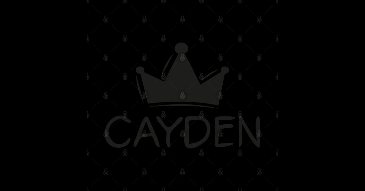 Cayden name, Sticker design. - Cayden - Sticker | TeePublic