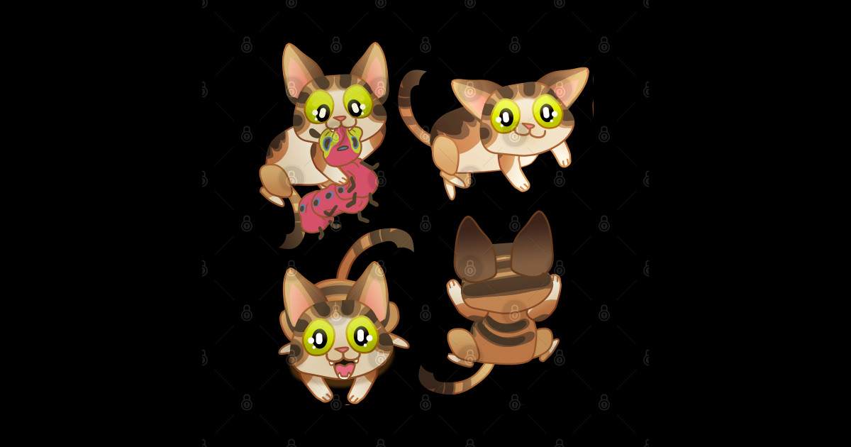 Copy of Gilbert the kitten pattern! 5 - Cat - Posters and Art Prints ...