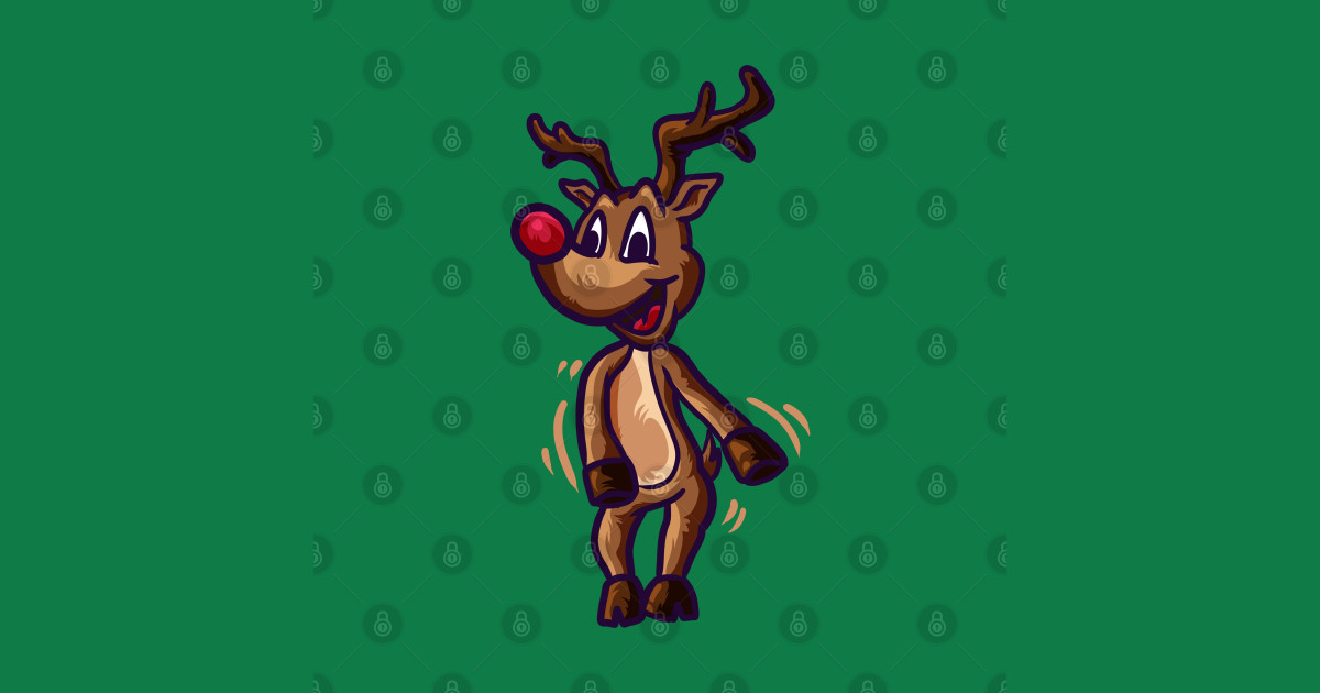 Anime Rudolph dancing the Flossing dance! - Rudolph - T-Shirt | TeePublic