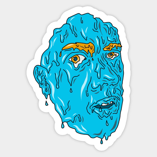 Melting guy - Melting - Sticker | TeePublic