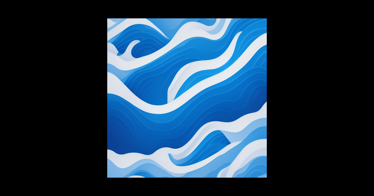 Bright Isometric Waves Repeating Patterns Flat Illustration Art - Wave ...